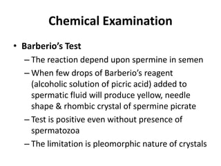 Forensic Medicine - Analysing Seminal Stains.pptx