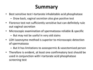 Forensic Medicine - Analysing Seminal Stains.pptx