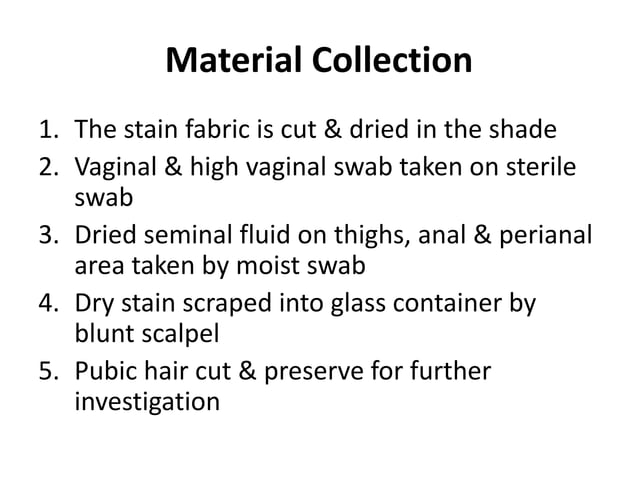 Forensic Medicine - Analysing Seminal Stains.pptx