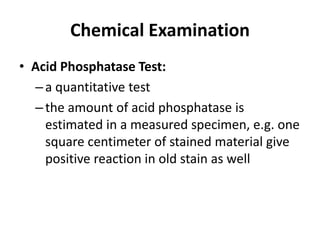 Forensic Medicine - Analysing Seminal Stains.pptx