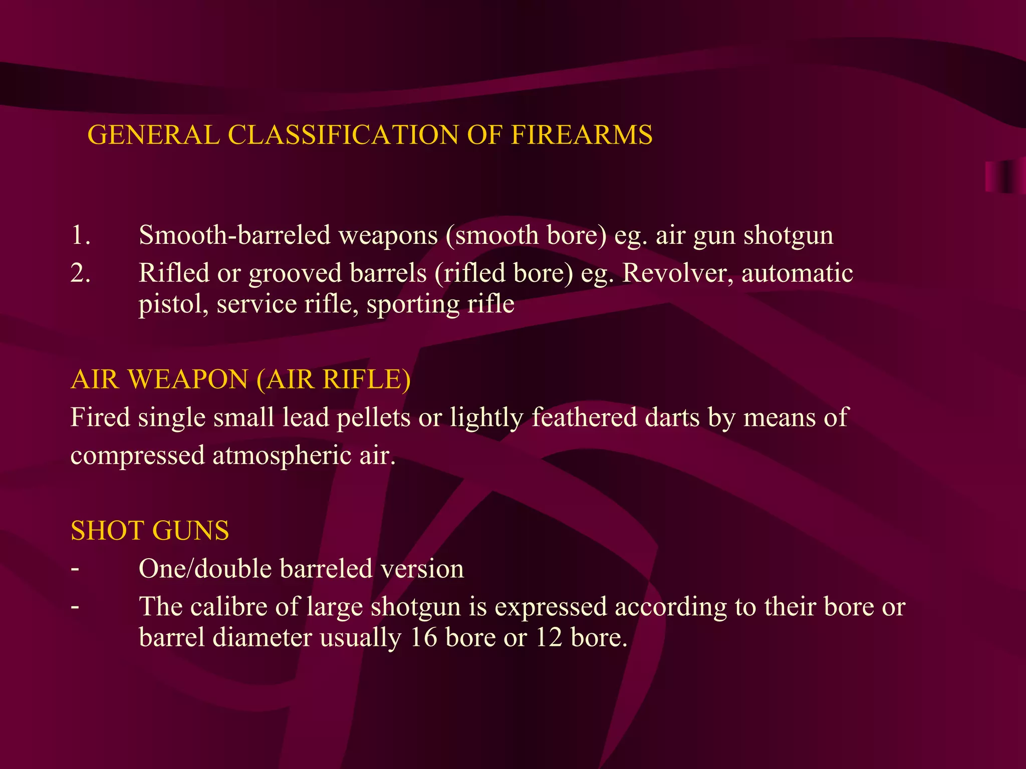 Forensic medicine firearms and firearm injuries | PPT