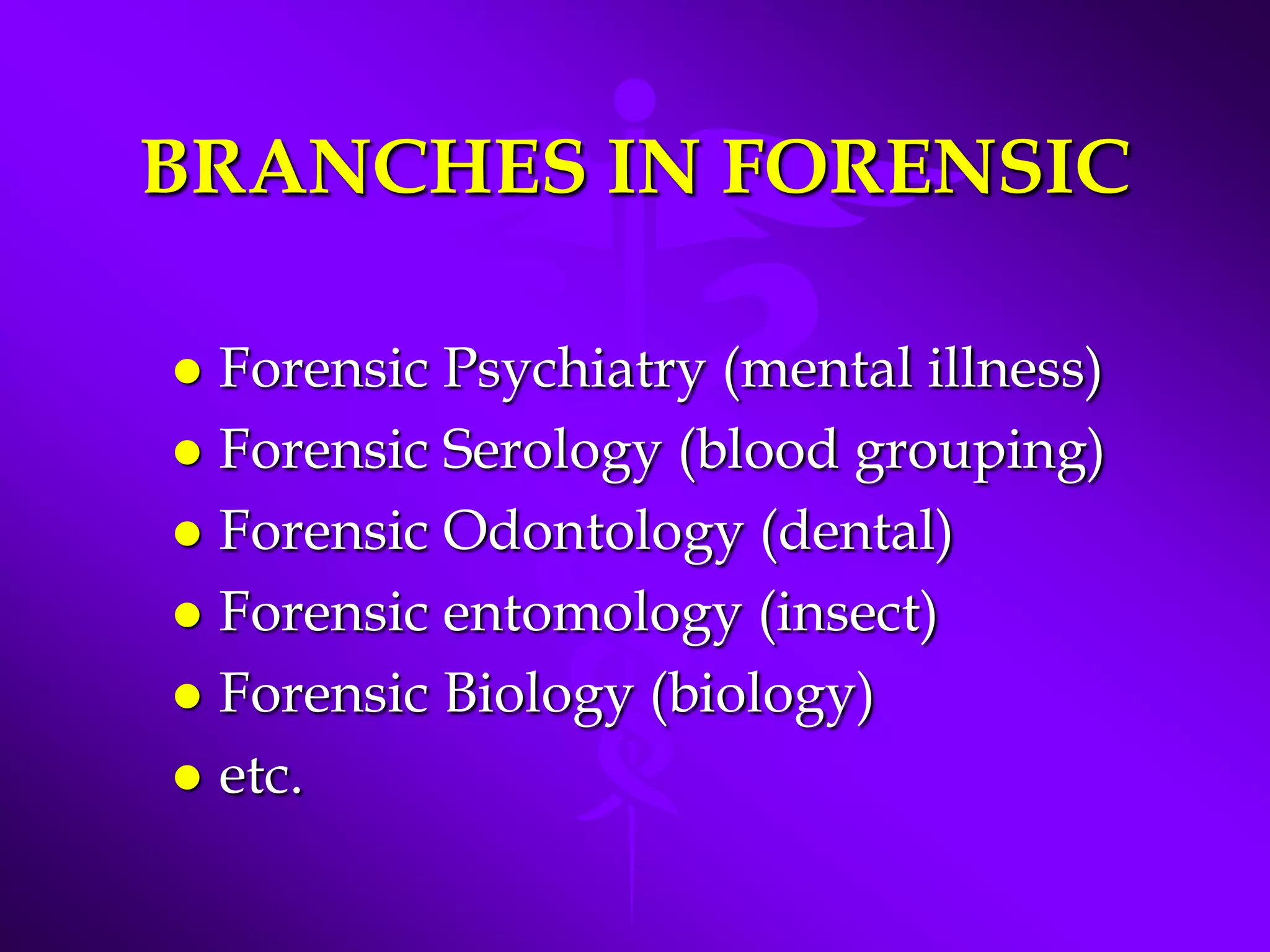 Forensic medicine (forensic pathology) | PPTX