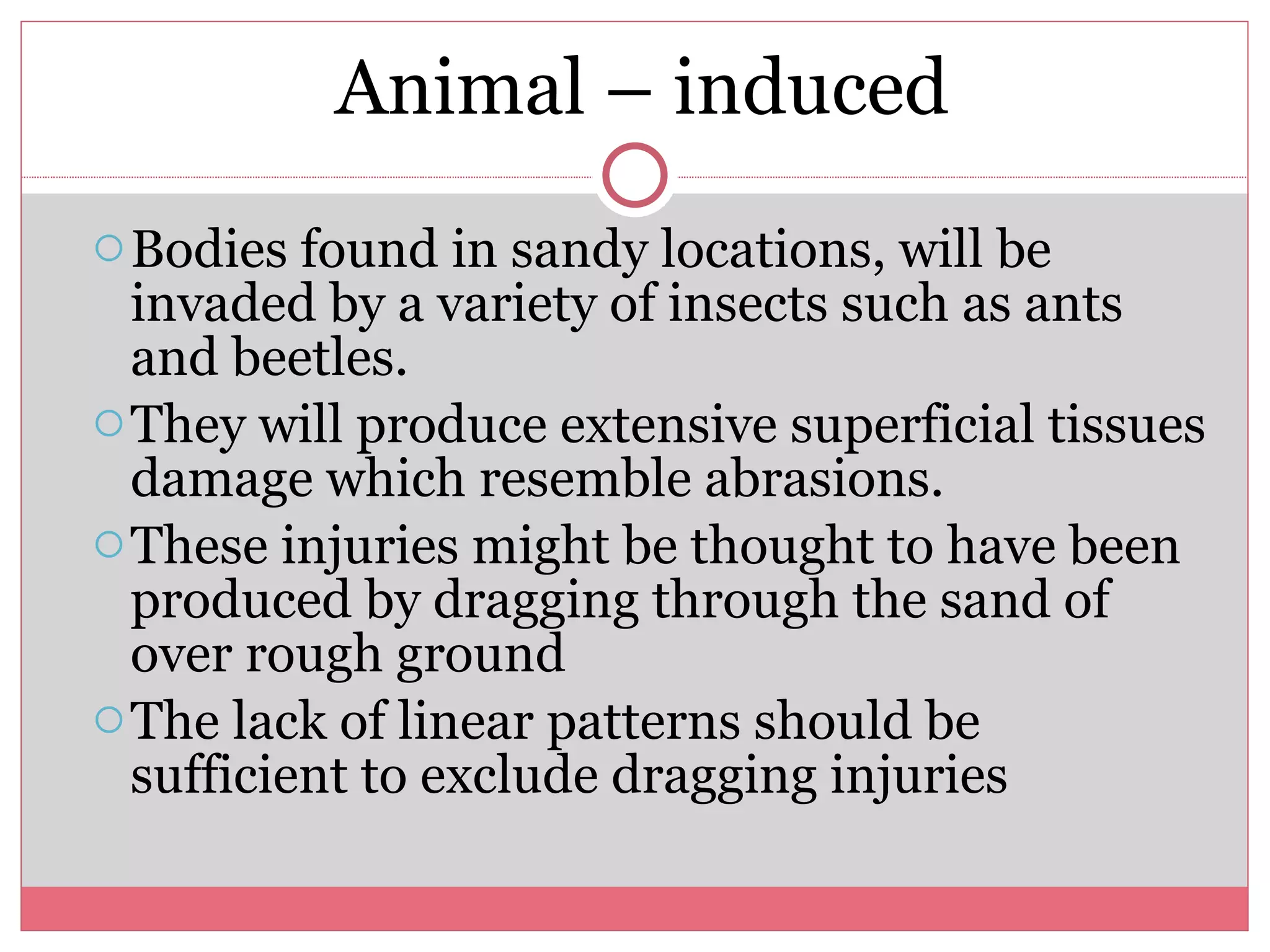 Forensic medicine post mortem artefact | PPT