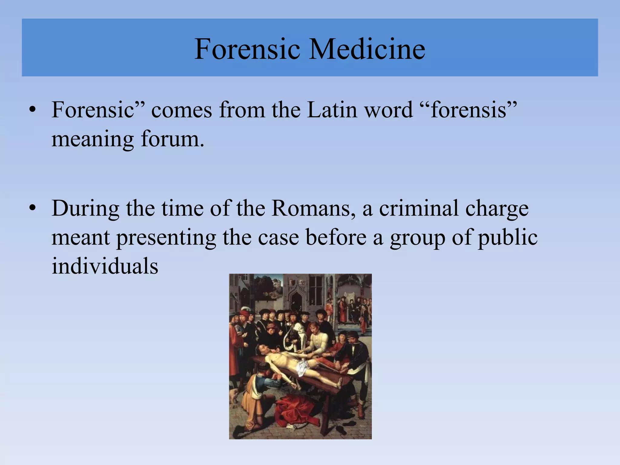 Forensic medicine and its branches | PDF