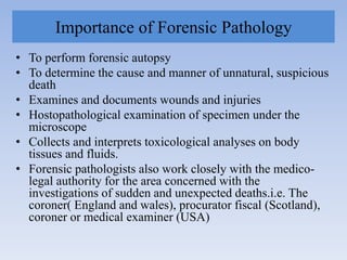 Forensic medicine and its branches | PDF