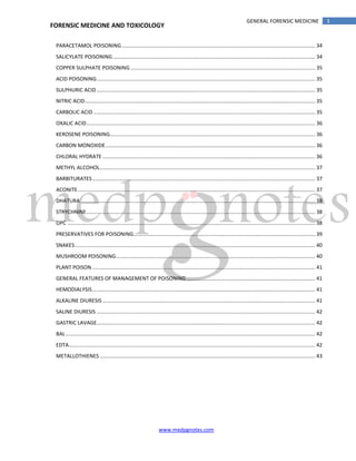 Forensic medicine and toxicology sample | PDF