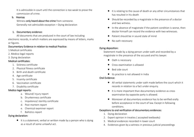 Forensic Medicine Notes 157 Pages-1.pdf | Death, Injury, or Military ...