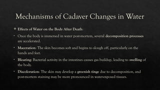 Differential diagnosis between Drowning Vs Retention of cadaver in ...