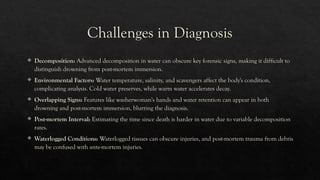 Differential diagnosis between Drowning Vs Retention of cadaver in ...