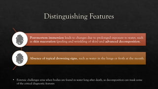Differential diagnosis between Drowning Vs Retention of cadaver in ...