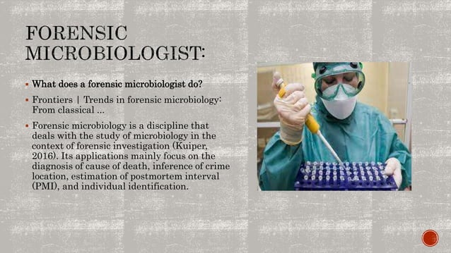 Forensic Microbiology by Sanjai Kumar.pptx | Biological Sciences | Science