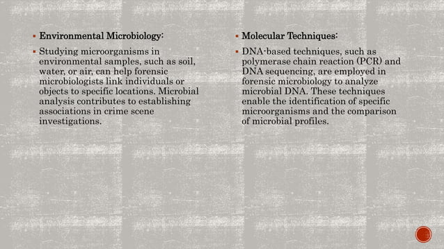 Forensic Microbiology by Sanjai Kumar.pptx | Biological Sciences | Science