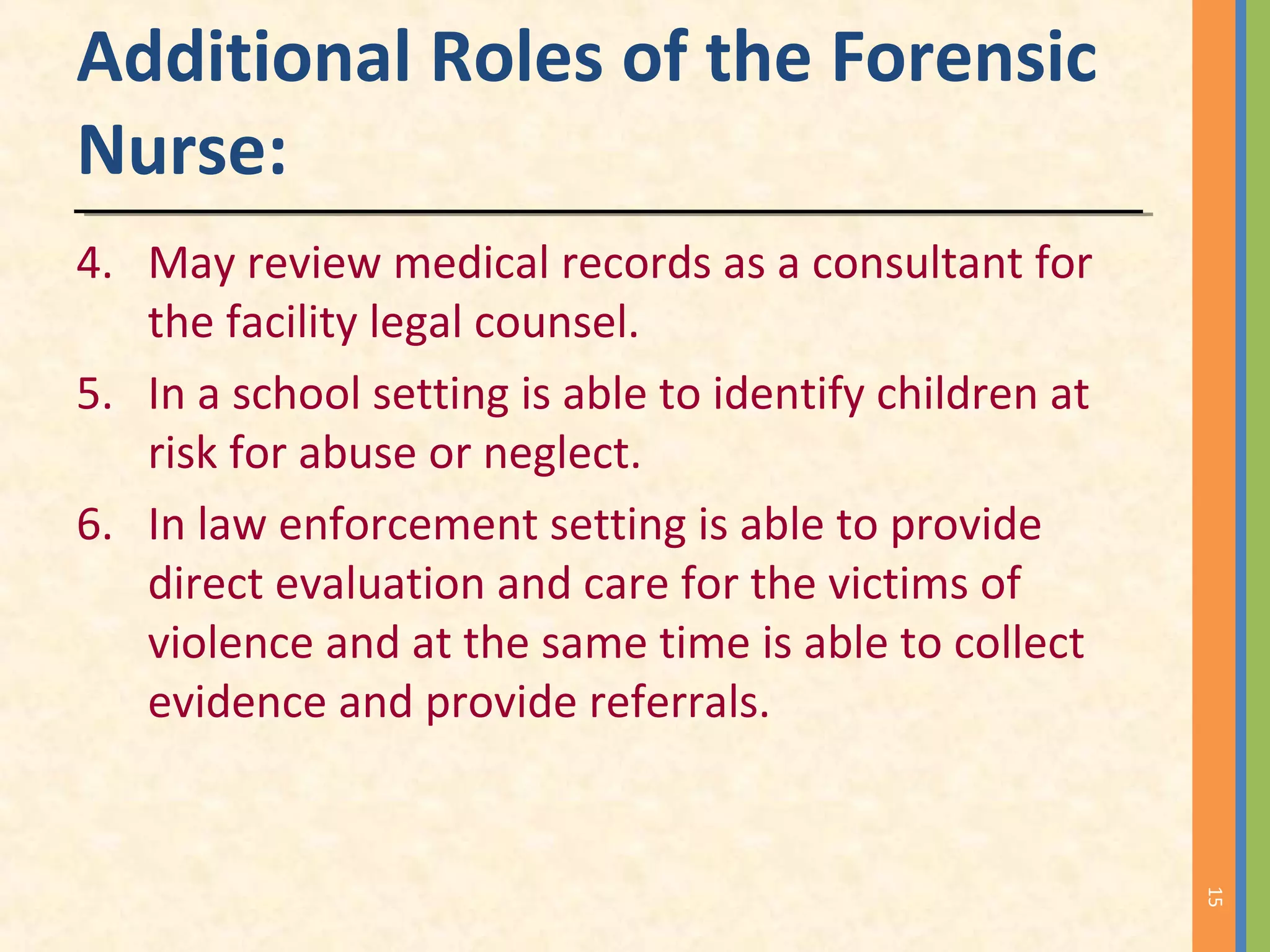 Forensic nursing | PPT