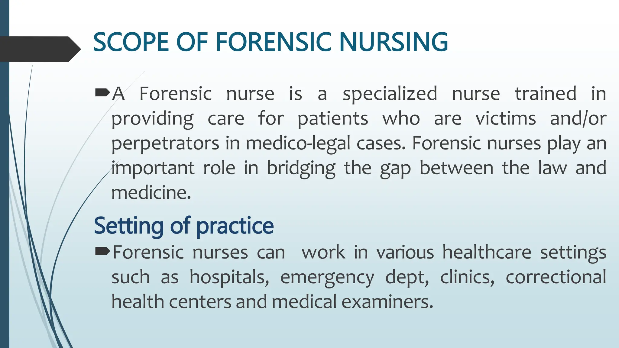 Forensic Nursing powerpoint presentation | PPTX