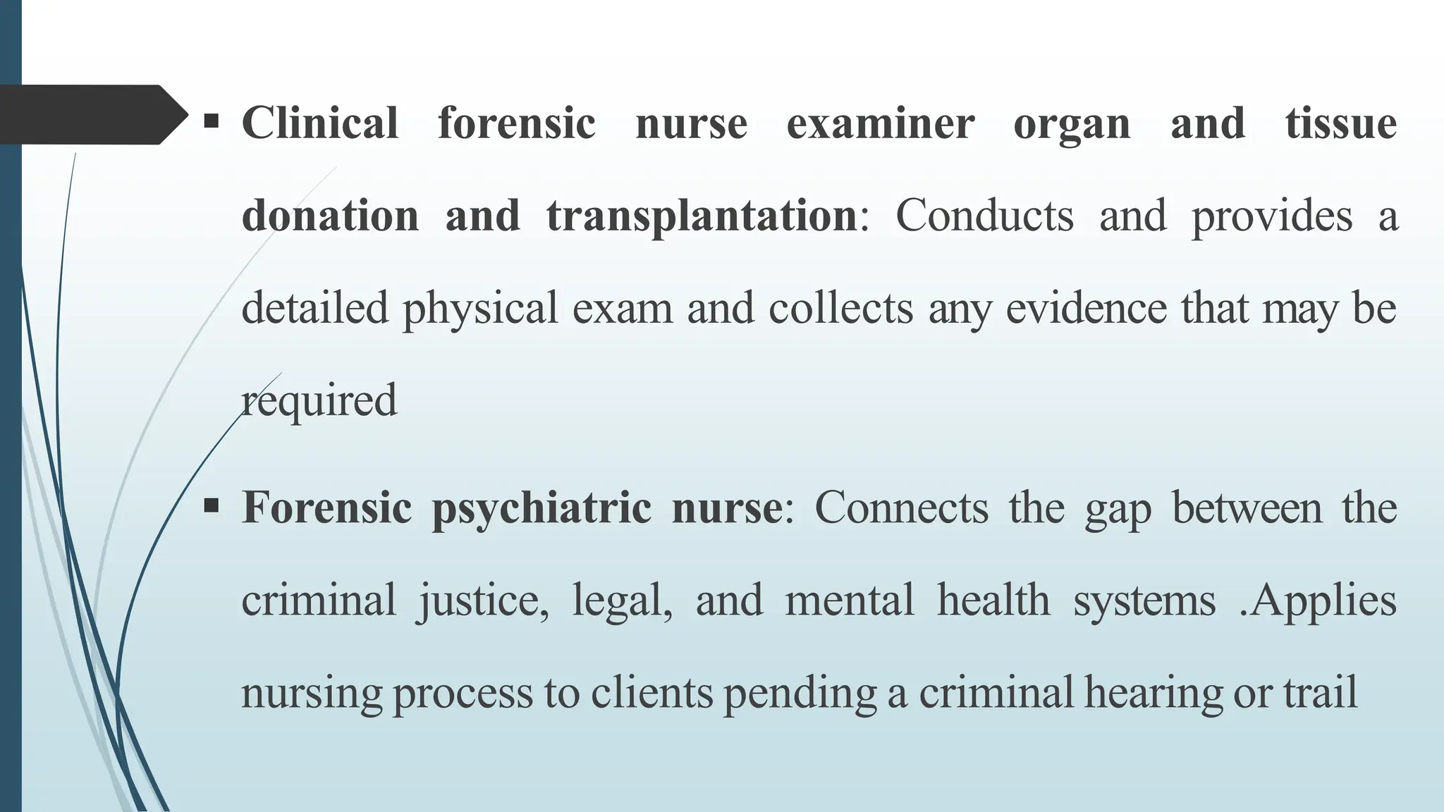 Forensic Nursing powerpoint presentation | PPTX