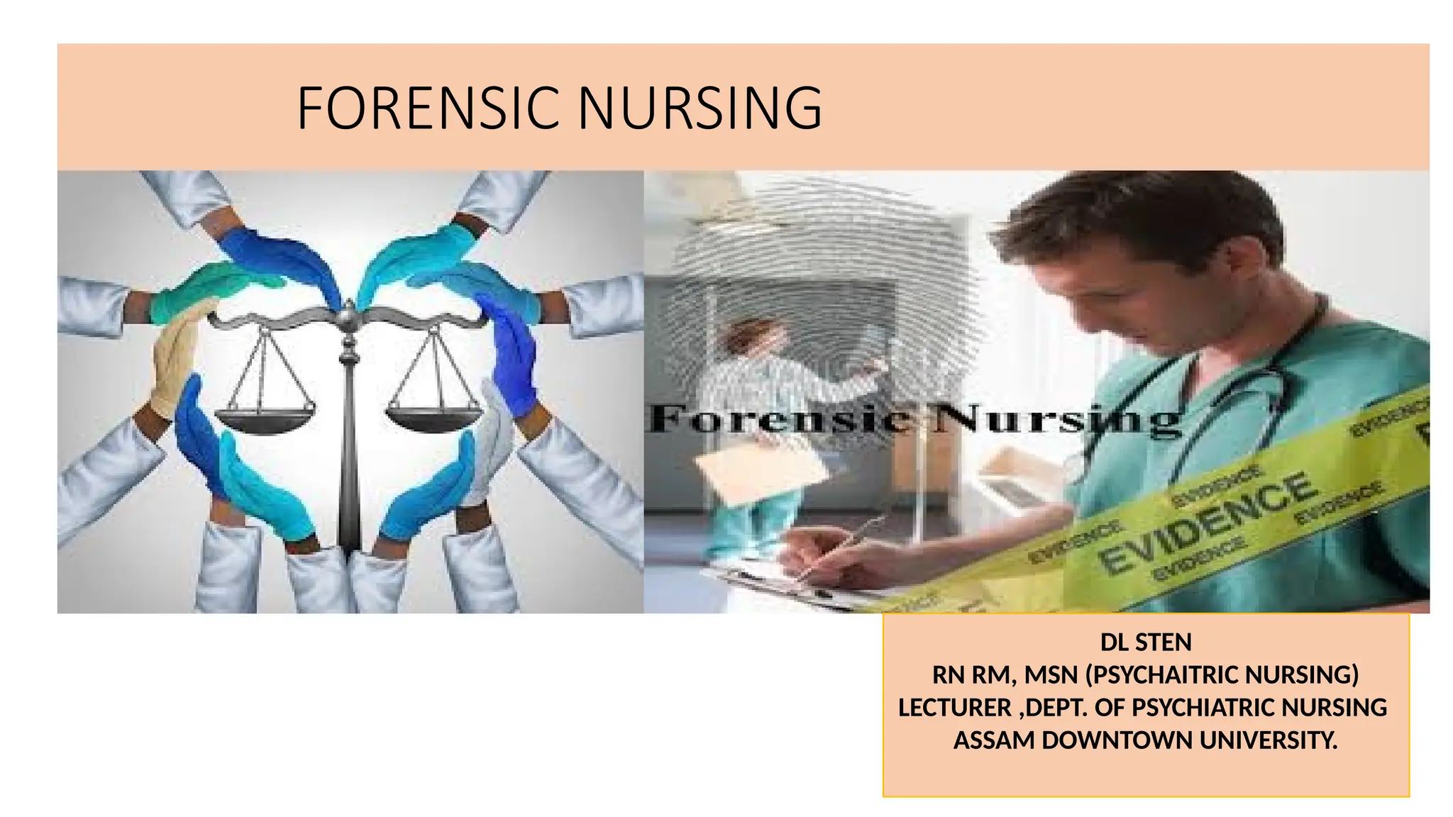 Introduction to Forensic Nursing for 5th semester BSc Nursing | PPTX