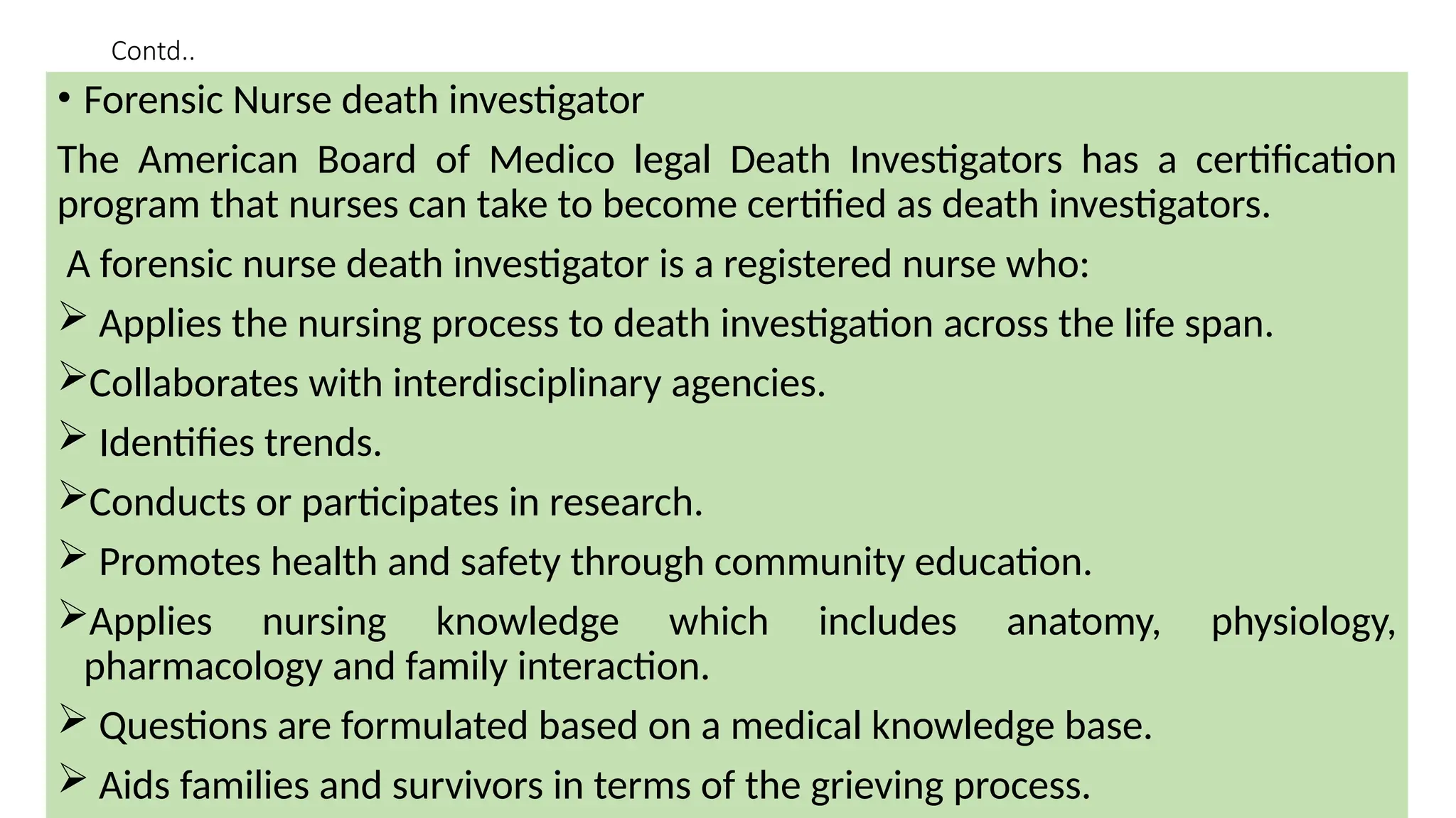 Introduction to Forensic Nursing for 5th semester BSc Nursing | PPTX