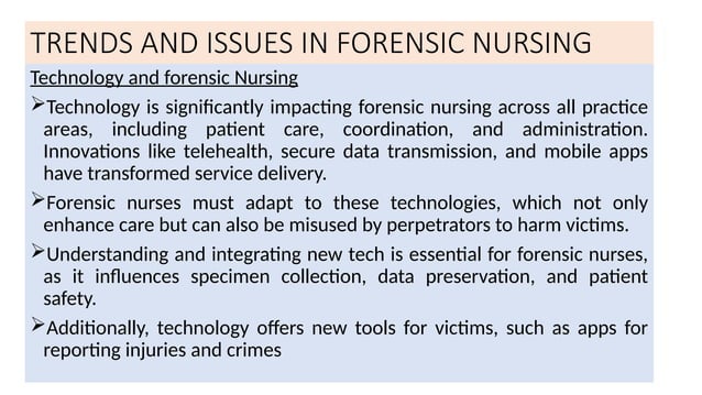 Introduction to Forensic Nursing for 5th semester BSc Nursing | PPTX