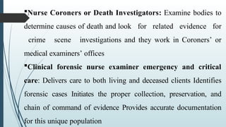 forensic nursing for students ppt for lec | PPTX