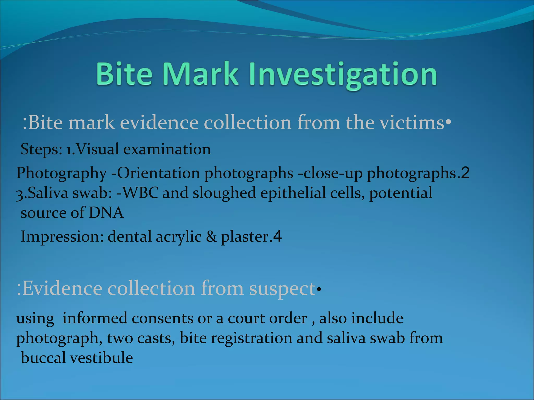 Forensic odontology | PPT