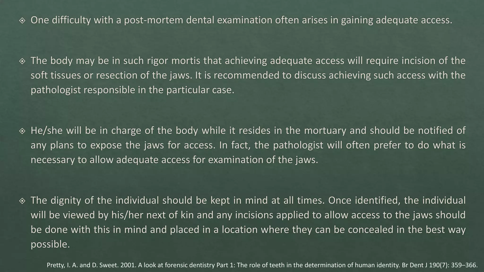 Forensic Odontology | PPTX