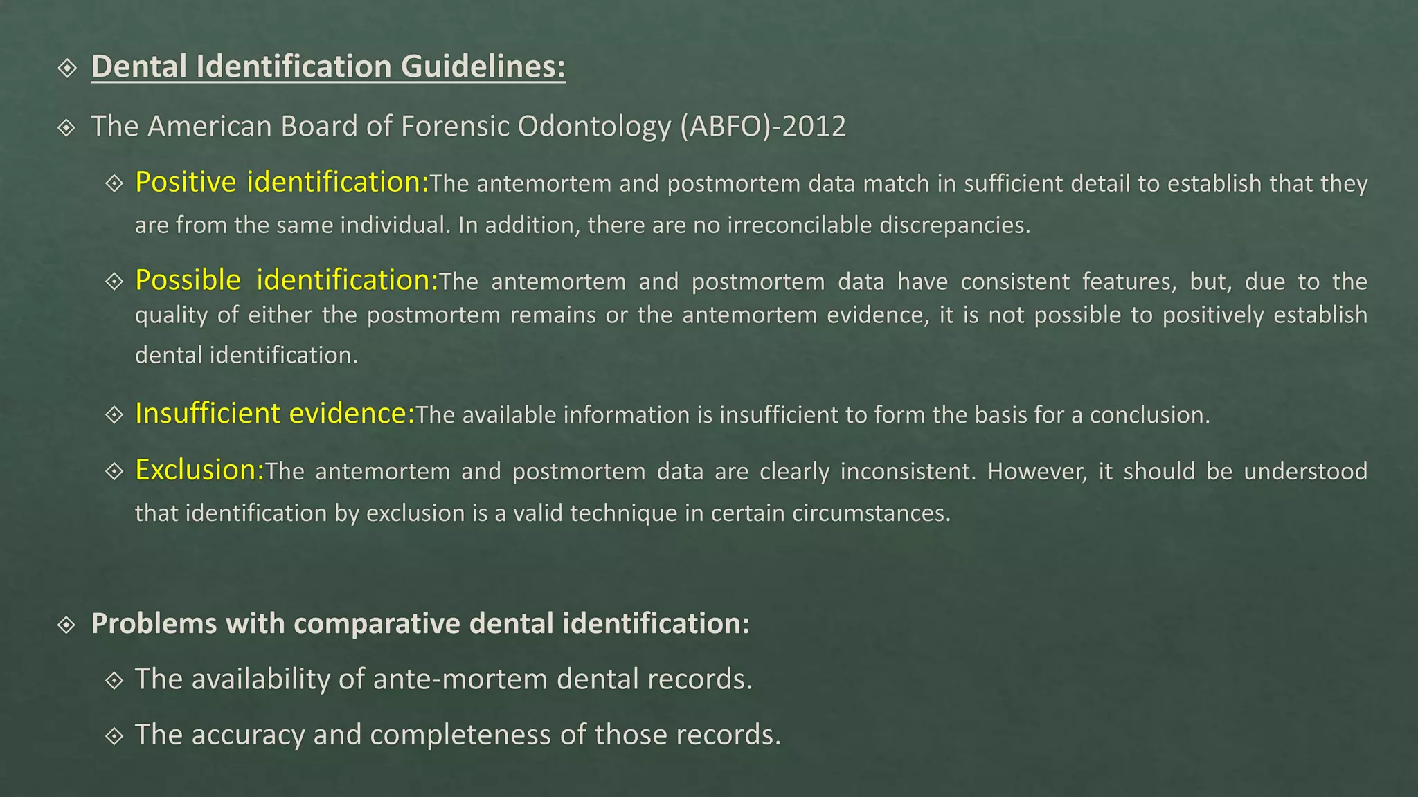 Forensic Odontology | PPT