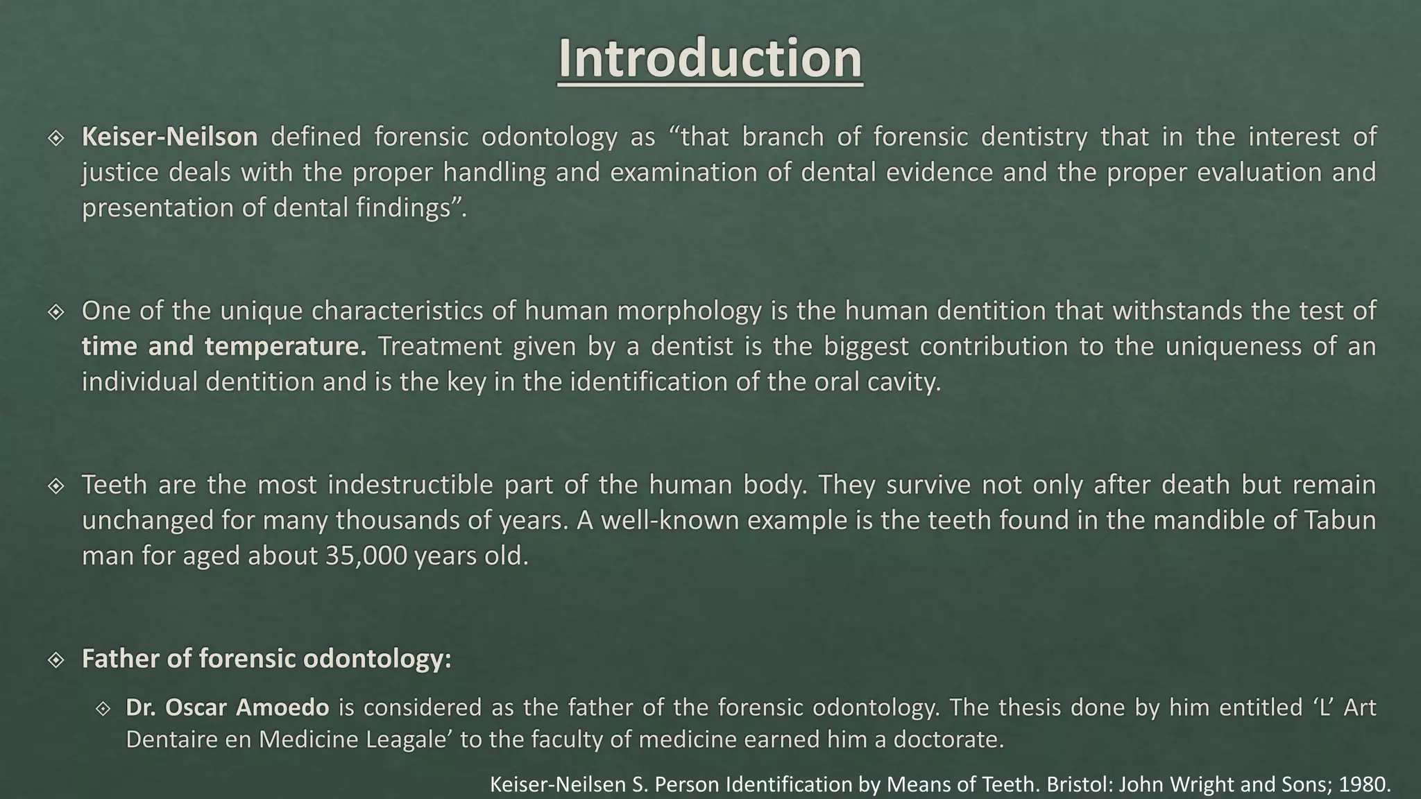 Forensic Odontology | PPT
