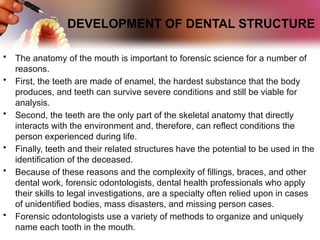 FORENSIC ODONTOLOGY AND PATTERNS DETAIL.pptx