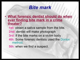 Forensic Odontology Dentistry | PPT