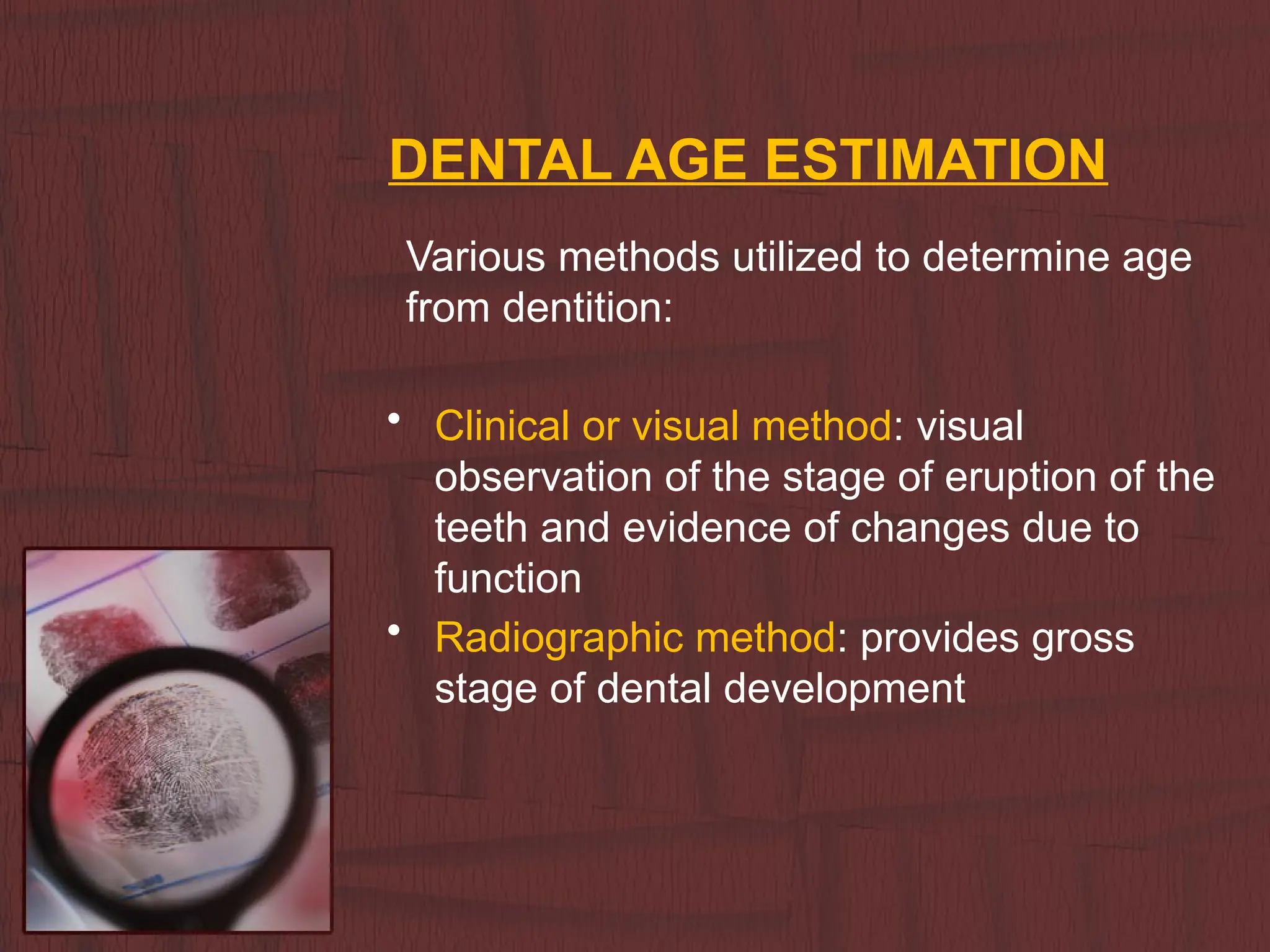 INTRODUCTION TO FORENSIC ODONTOLOGY PART II | PPTX