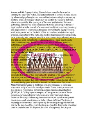 Forensic or legal medicine | DOCX | First Aid | Injuries