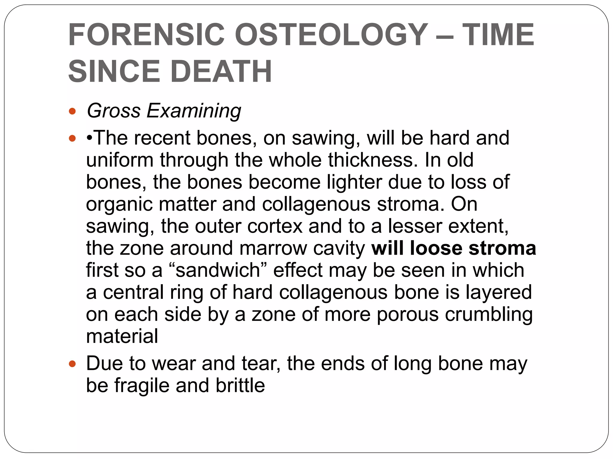 Forensic osteology | PPTX