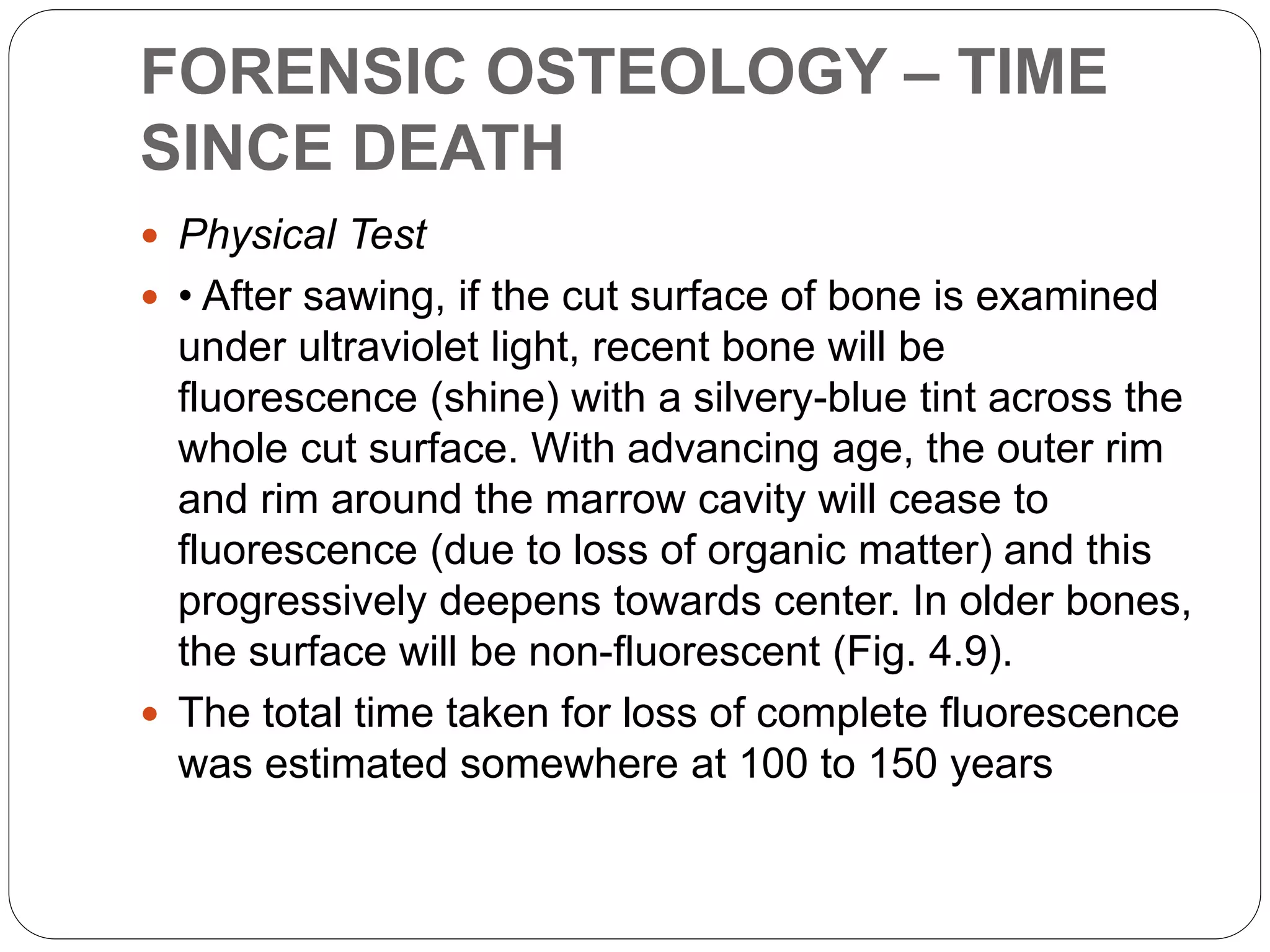 Forensic osteology | PPTX