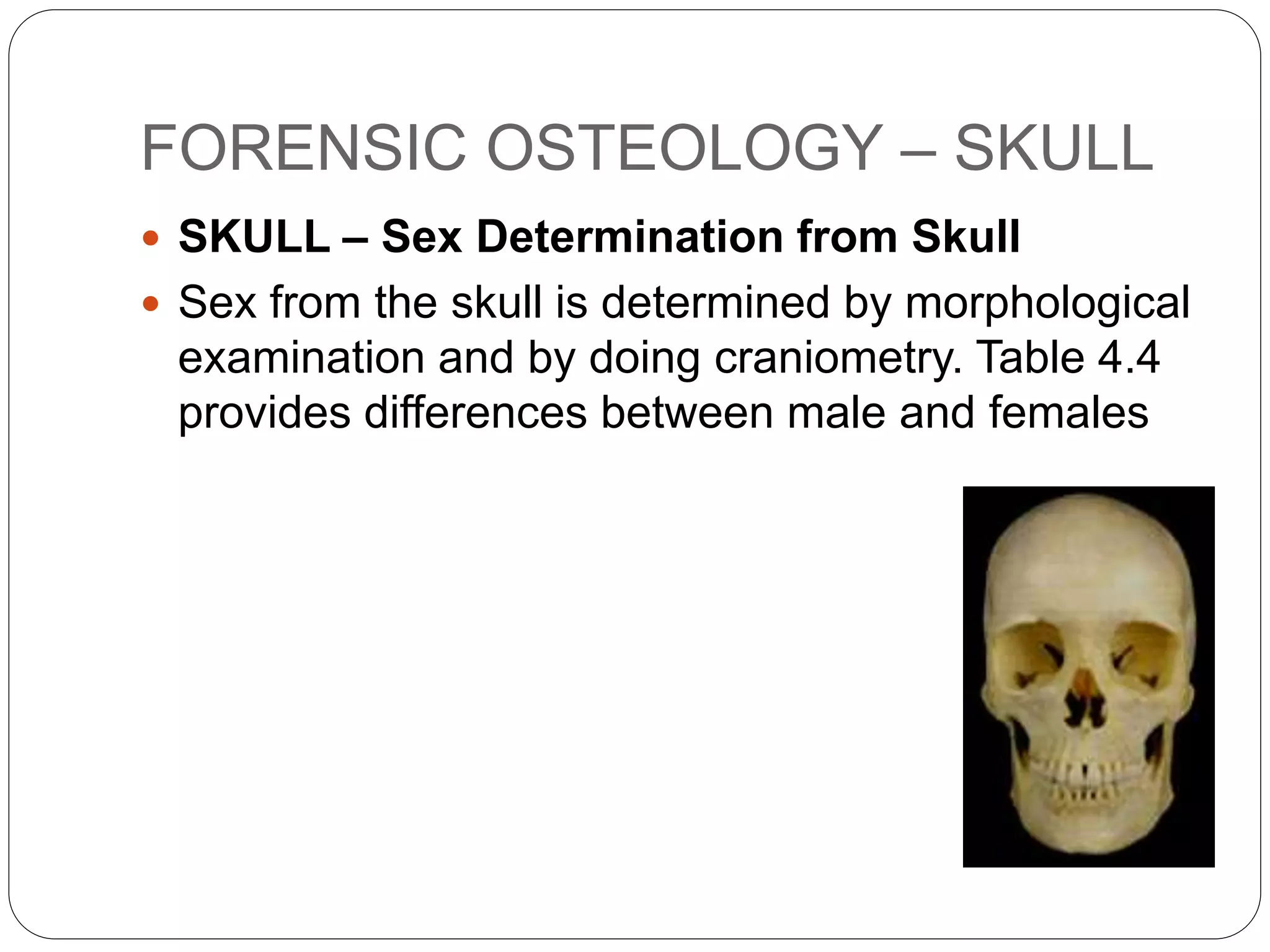 Forensic osteology | PPTX