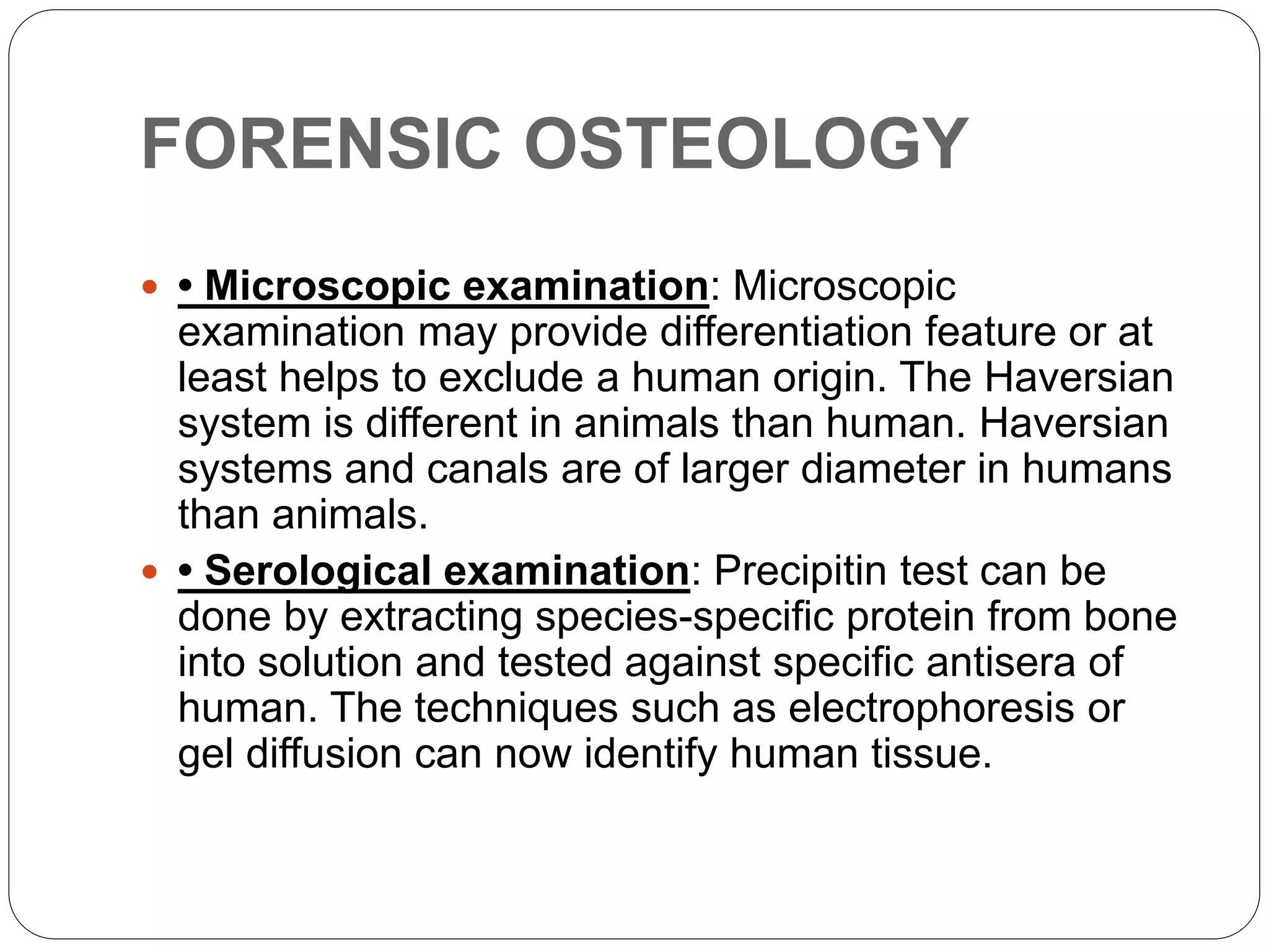 Forensic osteology | PPTX