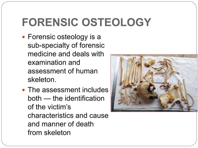 Forensic osteology | PPTX