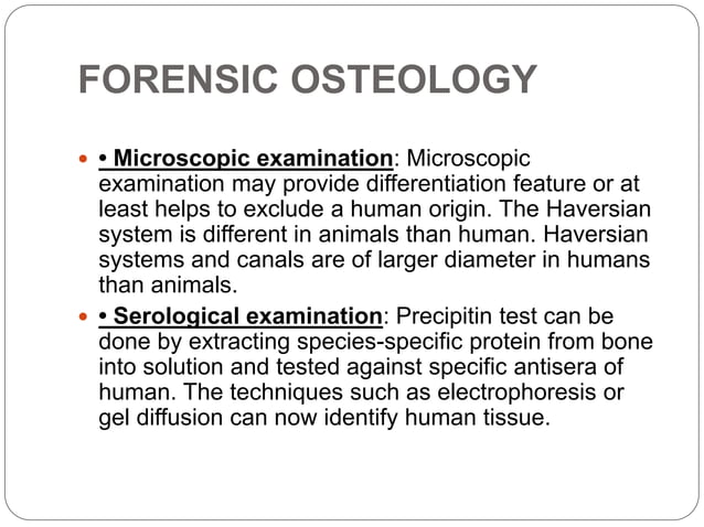 Forensic osteology | PPTX