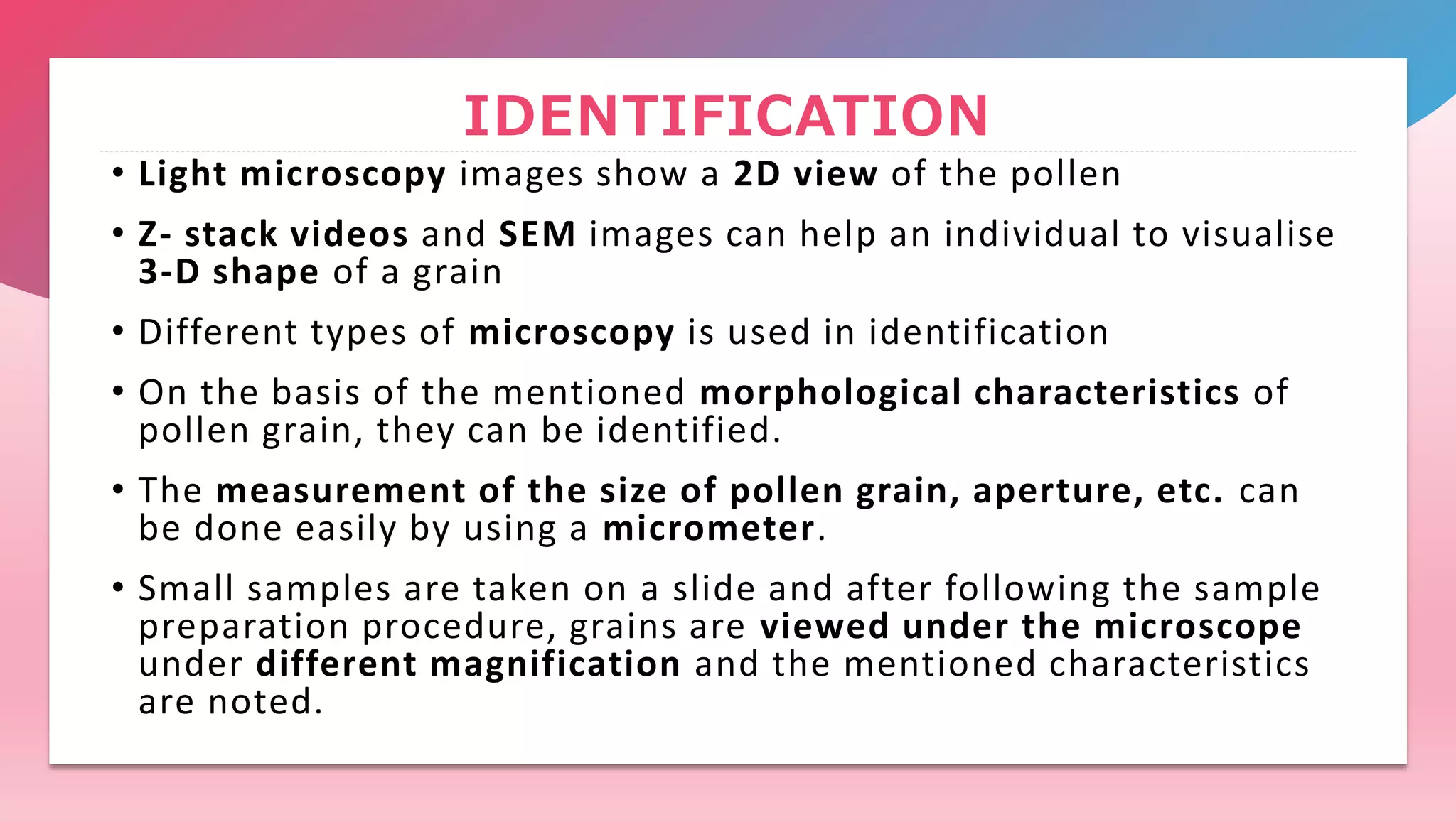 Forensic Palynology: Pollen Grains | PPTX