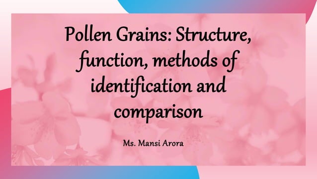 Forensic Palynology: Pollen Grains | PPTX | Beekeeping | Hobbies ...