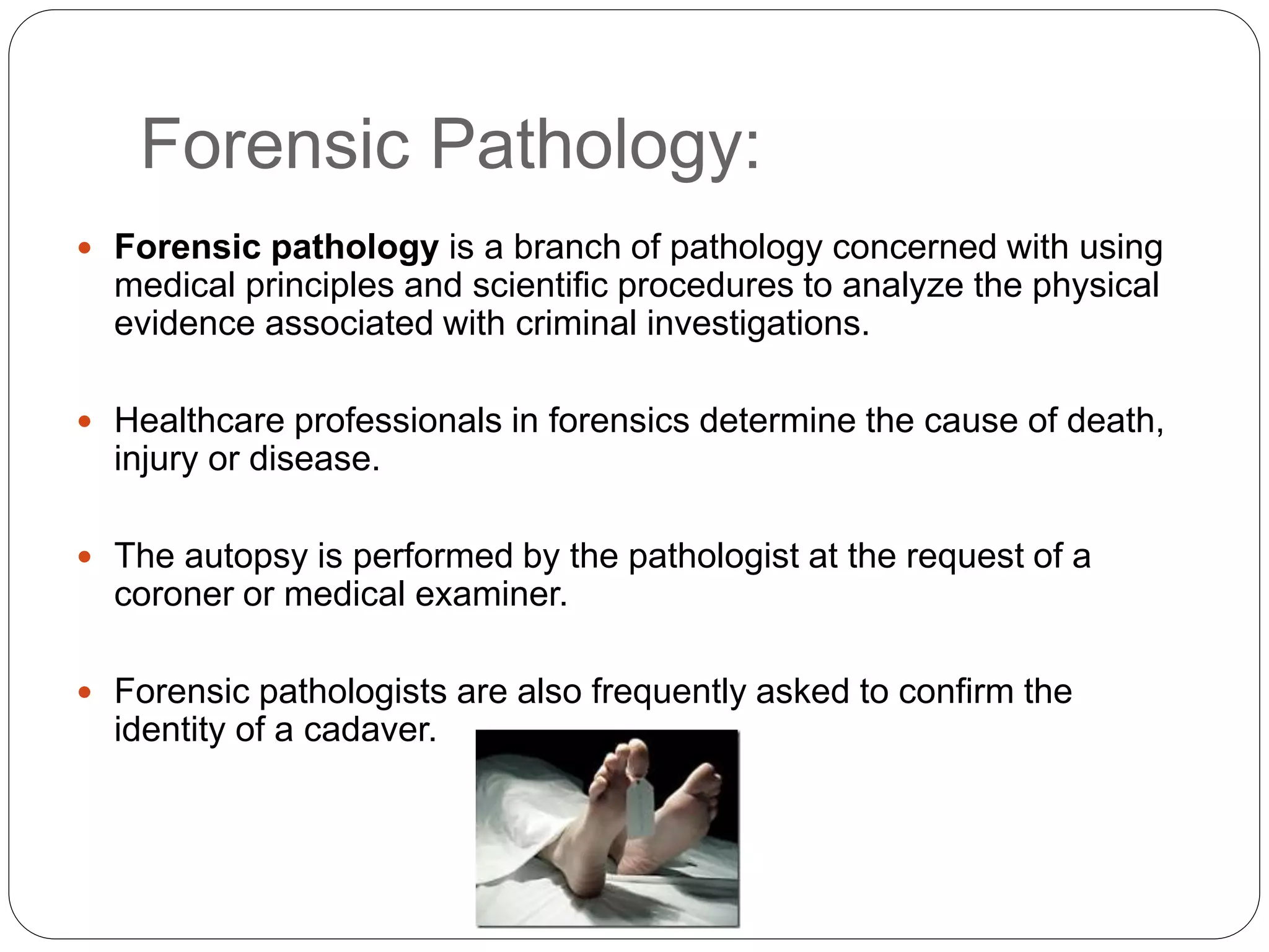 Forensic Pathology | PPTX