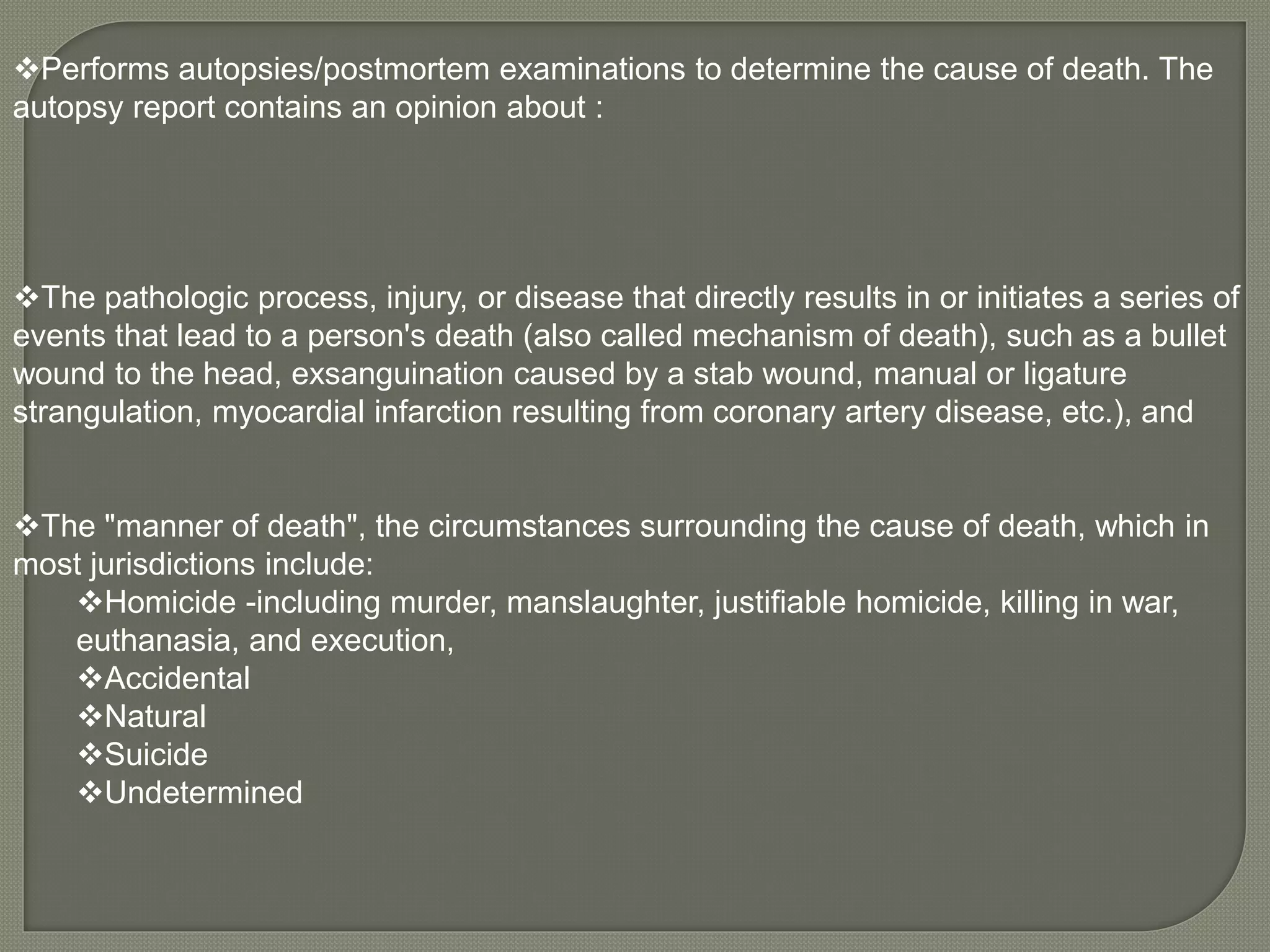 Forensic pathology | PPTX