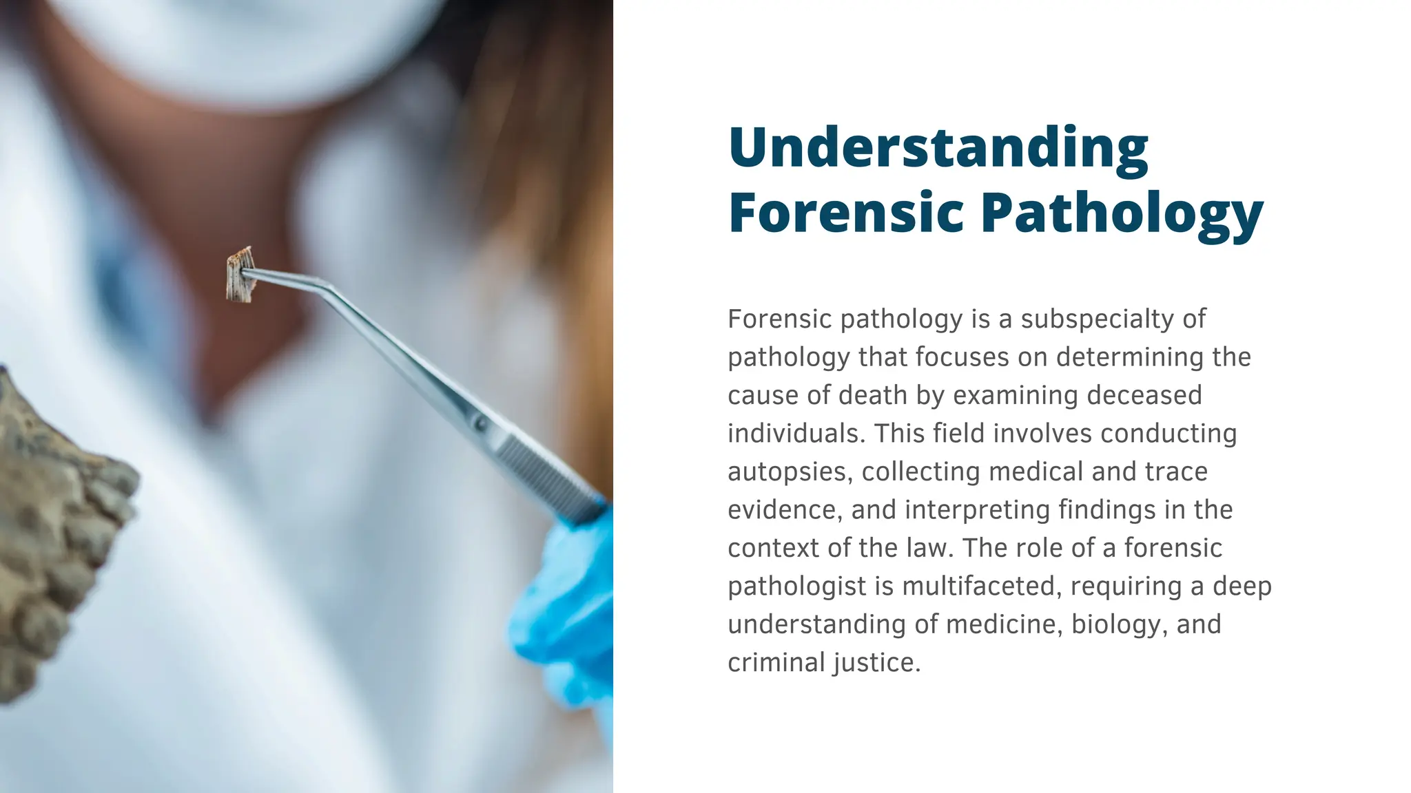 Forensic Pathology: The Intersection of Medicine and Law | PPT