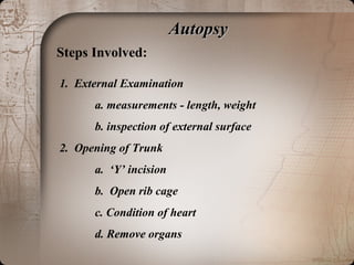 Forensic pathology notes by dr. armaan singh | PPT