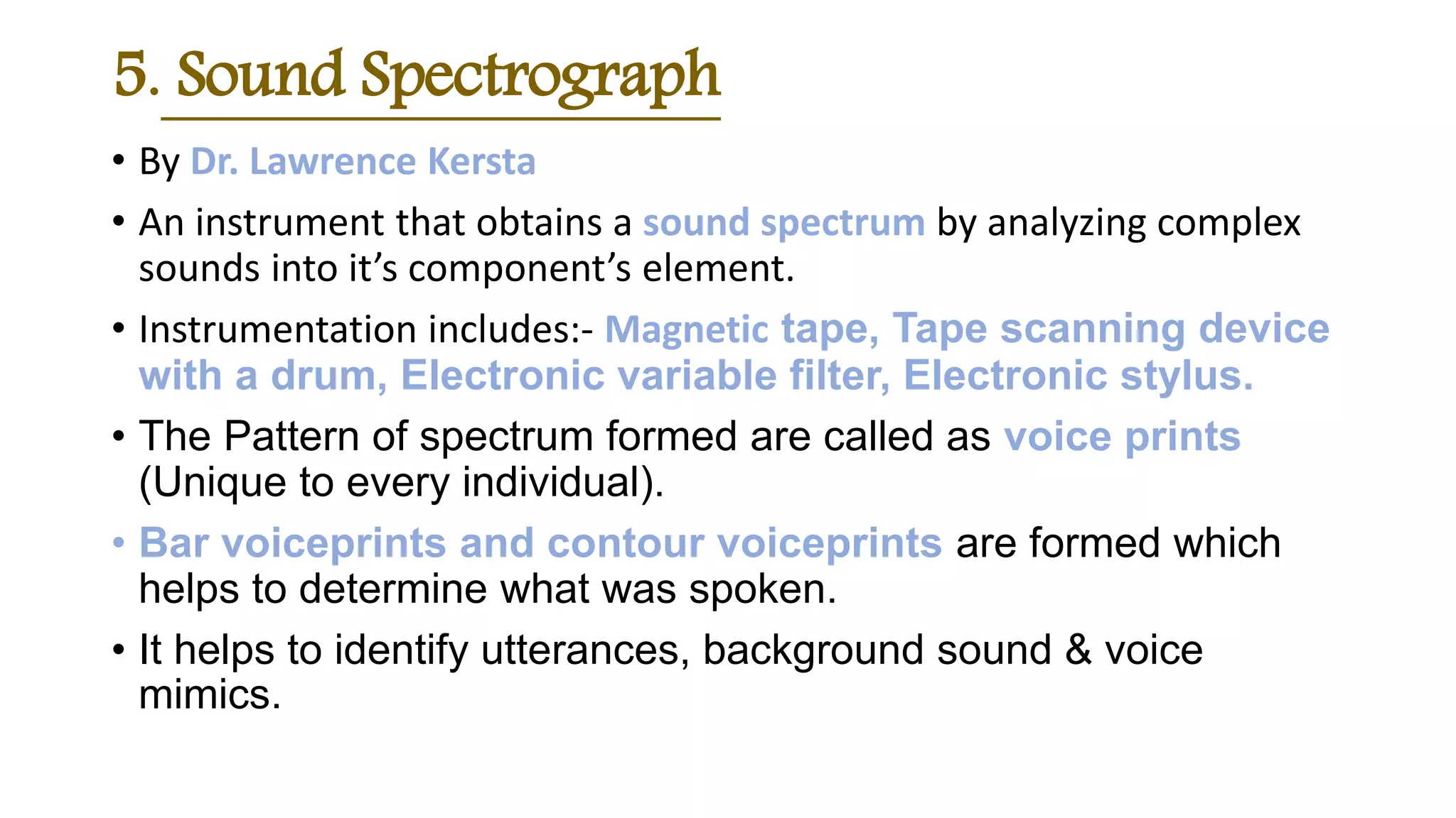 Forensic phonetics[1] | PPTX