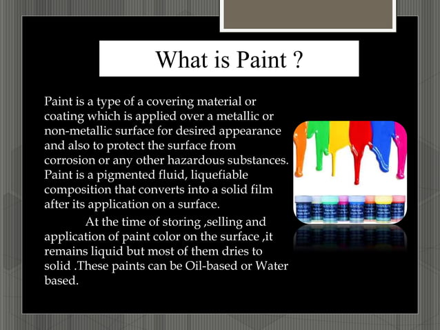 Paint Composition and its types by G S Shaktawat | PPTX