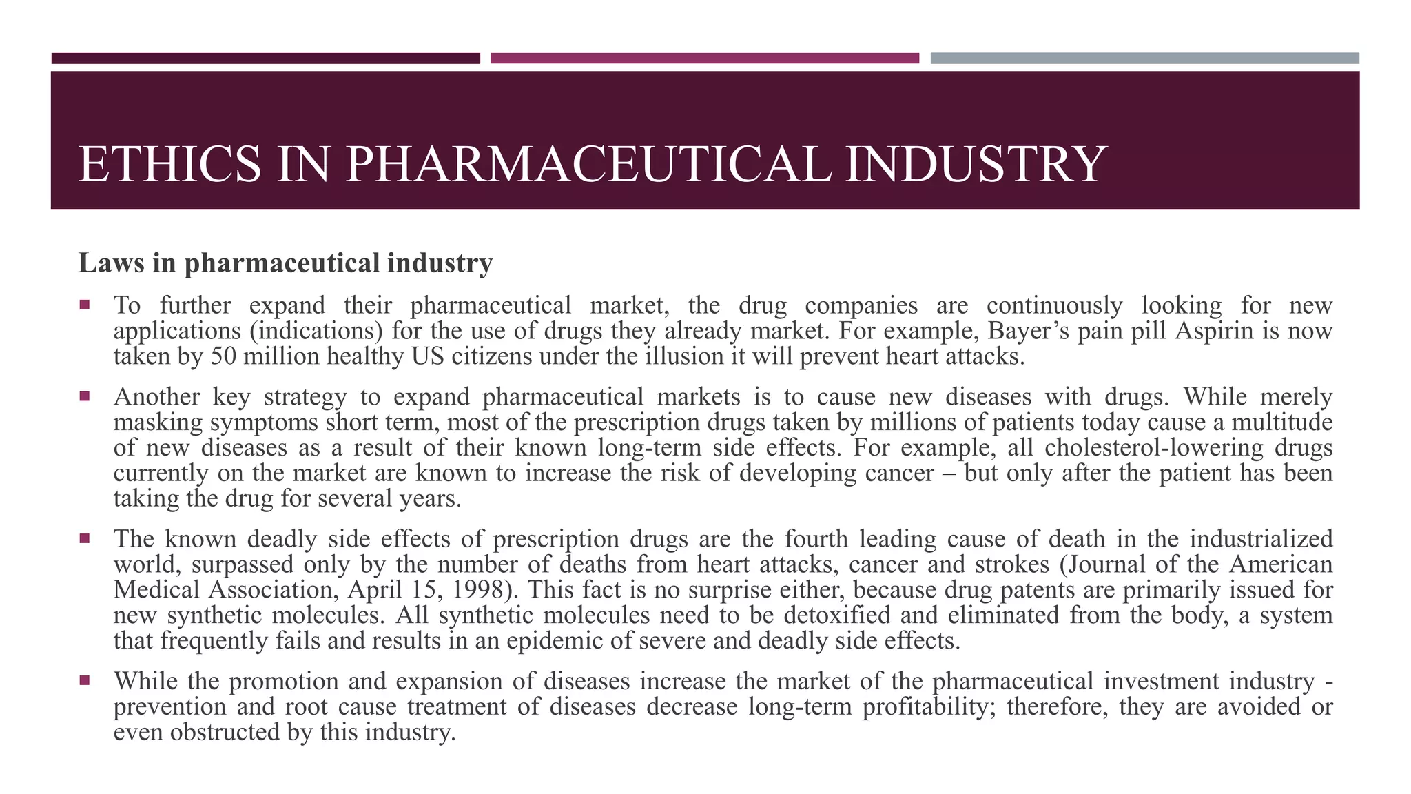 Ethics in pharma industry | PPTX