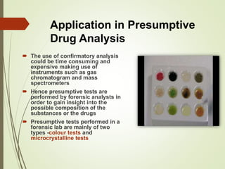 Role of Chemistry in Forensic Analysis | PPTX