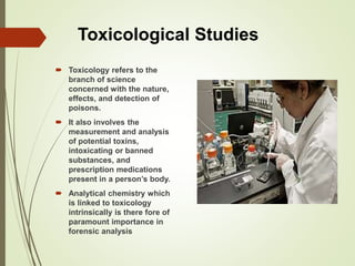 Role of Chemistry in Forensic Analysis | PPT