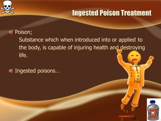 Treatment of Ingested Poisons. | PPTX