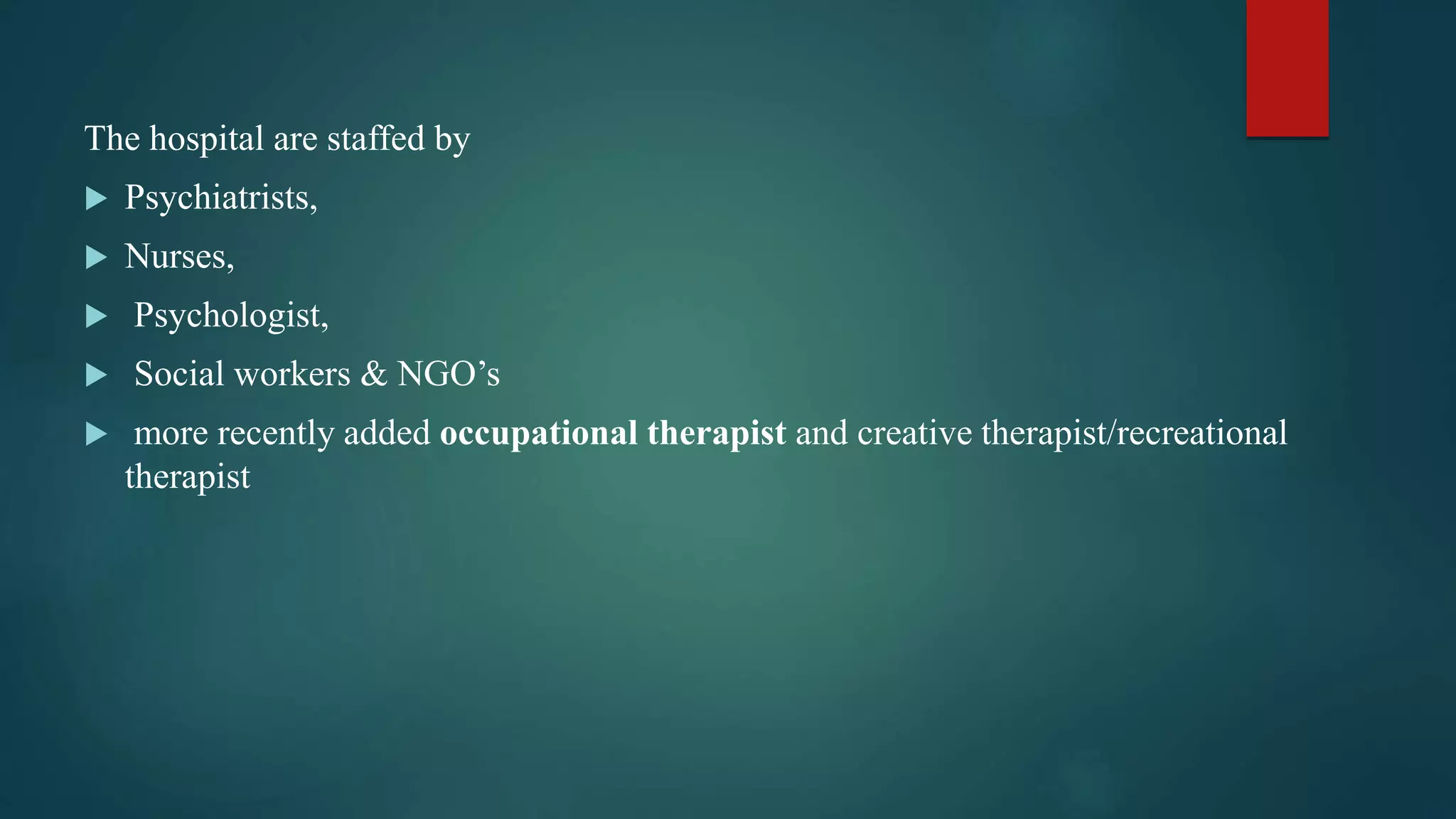 Forensic Psychiatry in Occupational Therapy | PPTX